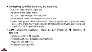 Angle Recession Glaucoma | PPT