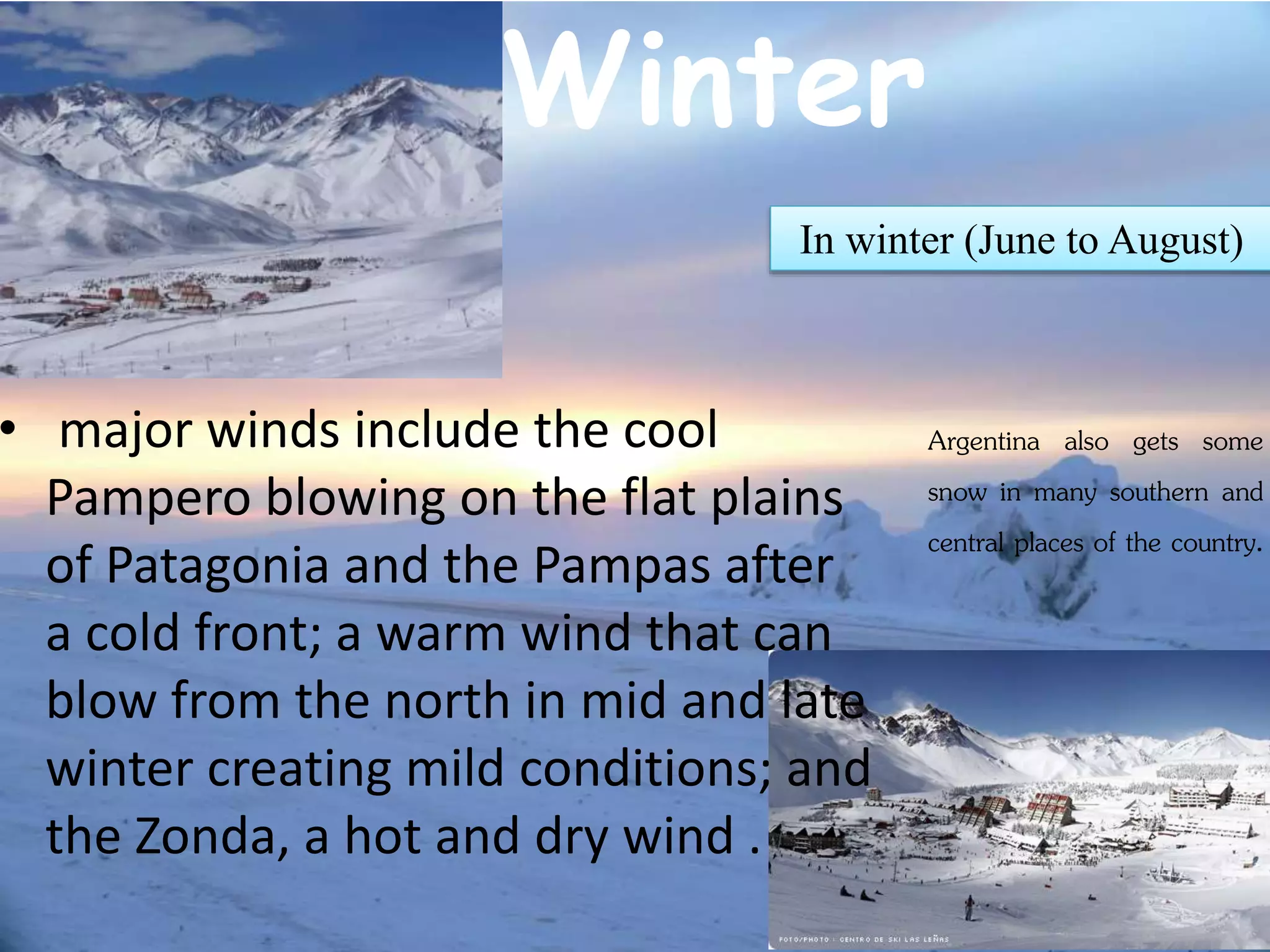 Seasons of Argentina | PPTX