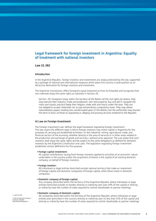 Argentina Business Legal Framework - August 2009 | PDF