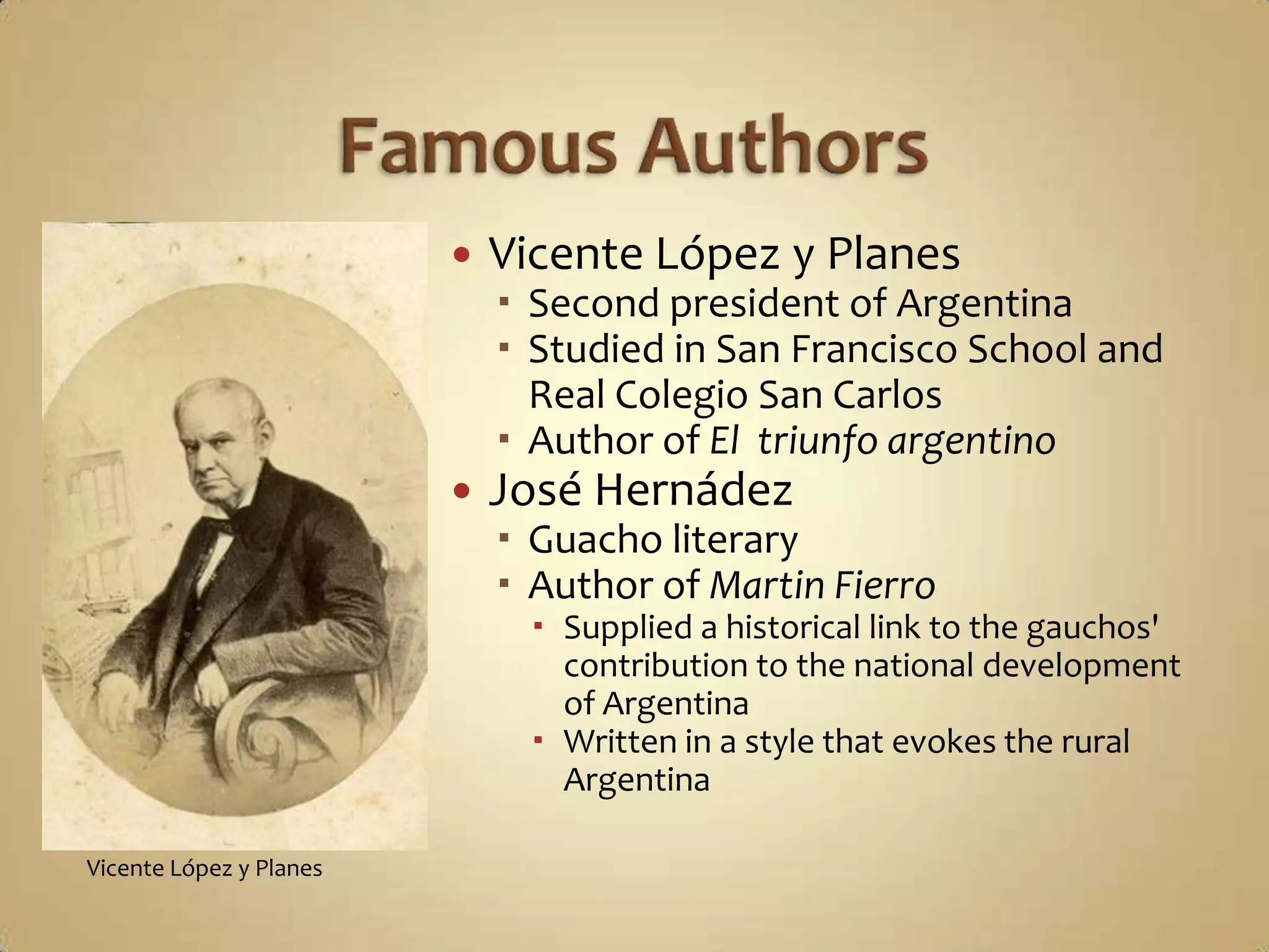 Argentina Literature by Whitesell | PPTX