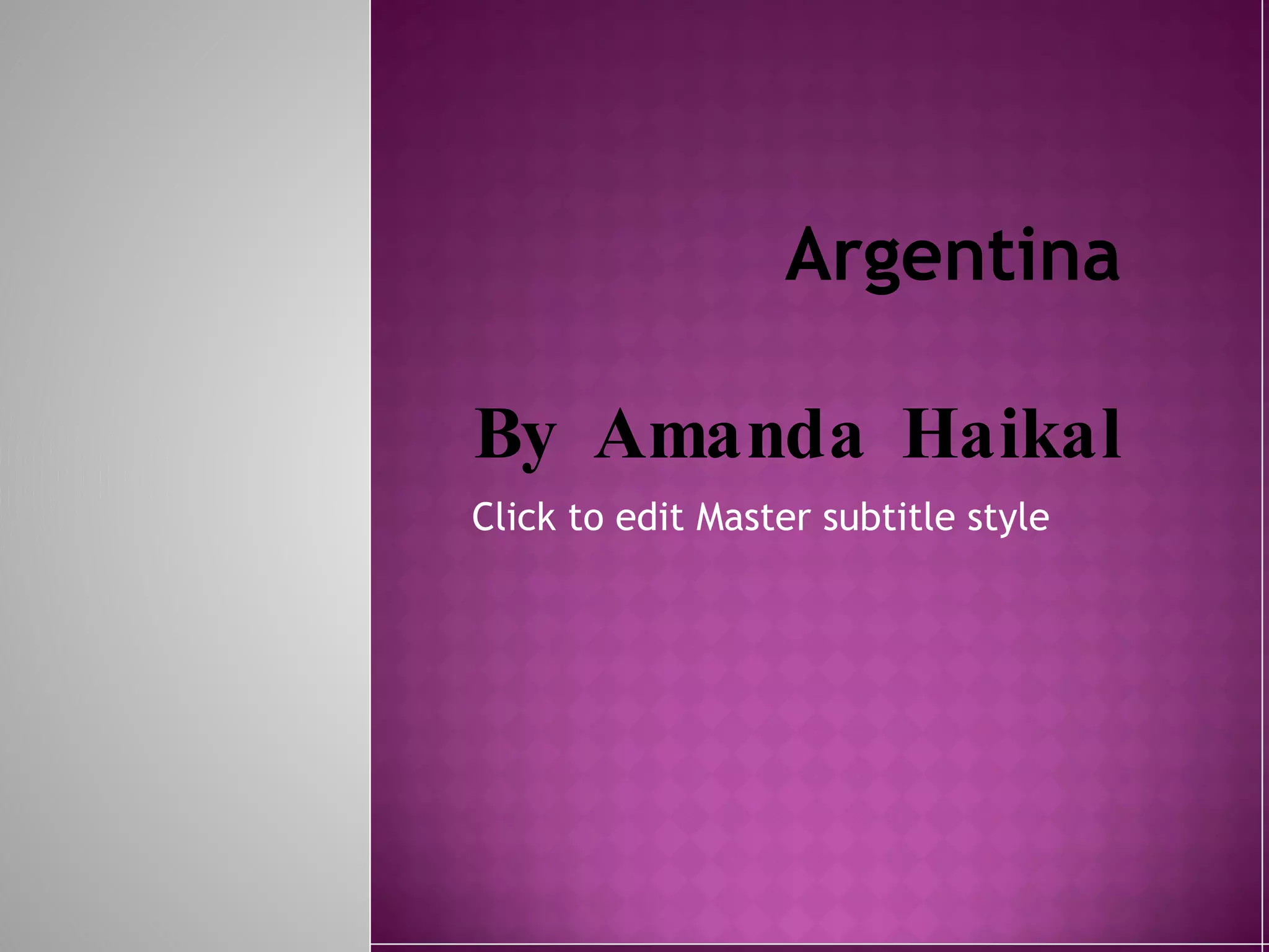 Argentina powerpoint | ODP