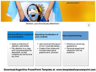 Argentina PowerPoint Template - www.templatesforpowerpoint.com