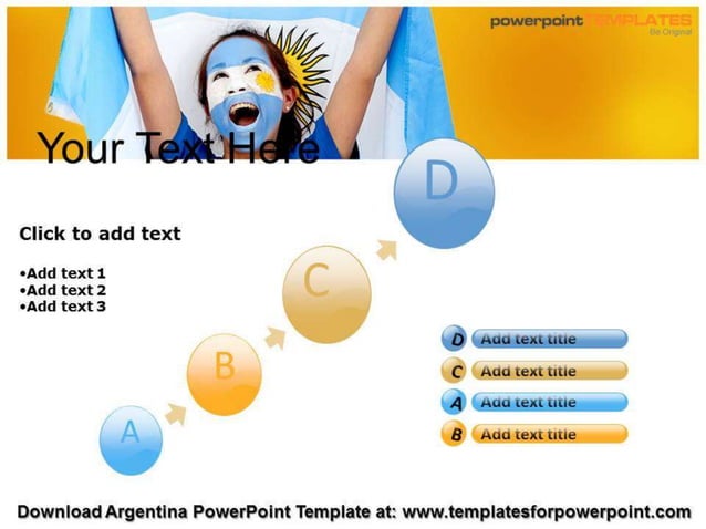 Argentina PowerPoint Template - www.templatesforpowerpoint.com