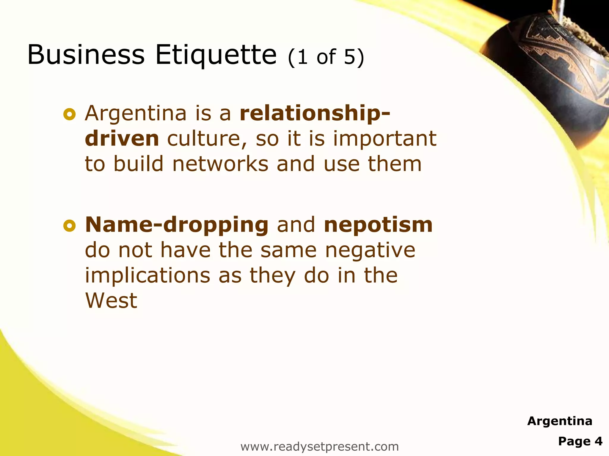 Argentina Country PowerPoint Presentation Content | PPT