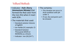 Argentometric titration | PPTX