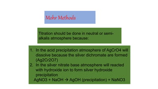 Argentometric titration | PPT