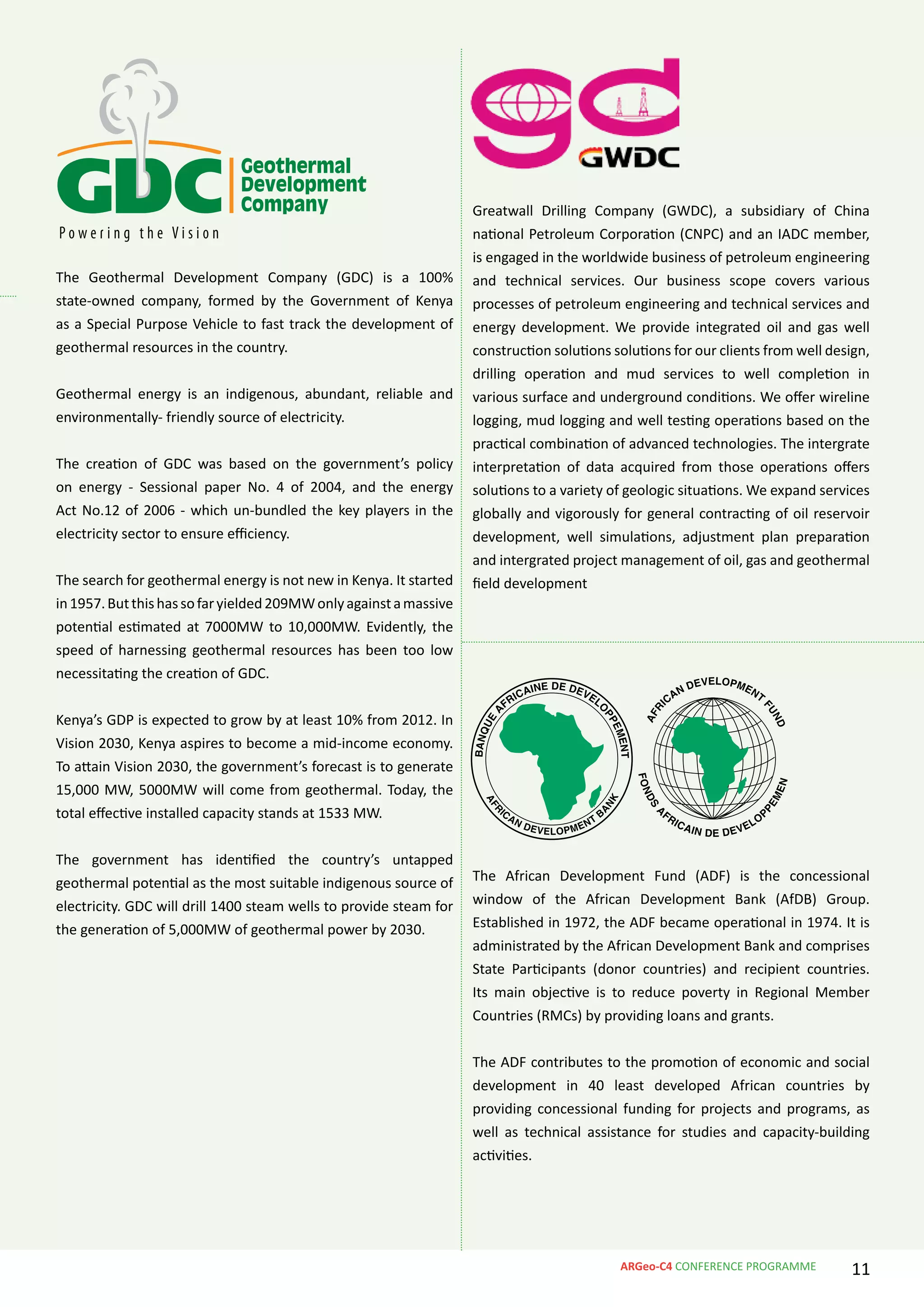 Geothermal: Solution to Africa’s Energy Needs 21-23 November 2012, UN ...