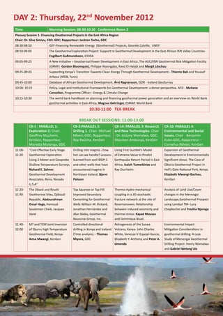 Geothermal: Solution to Africa’s Energy Needs 21-23 November 2012, UN ...