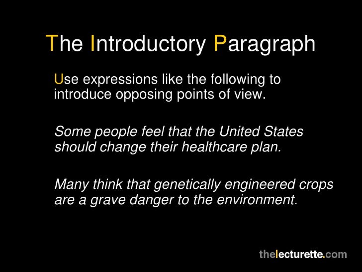 Argumentative Essays