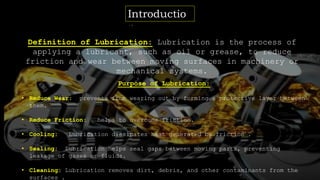 Lubrication System in forced feed system | PPTX