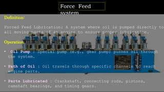 Lubrication System in forced feed system | PPTX