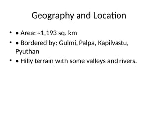 Arghakhanchi_District_Nepal.pptx for tourism | PPTX