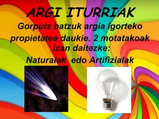 Argia eta soinua | PPT