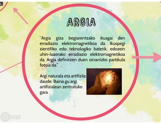 Argia eta dramatzizazioa | PDF