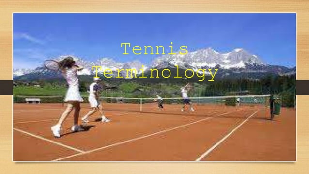 terminology/sports lingo | PPTX