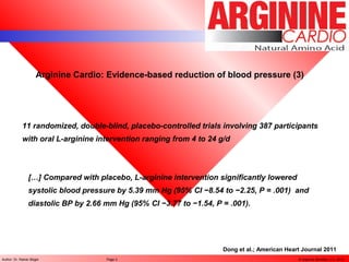 Arginine cardio | PPT
