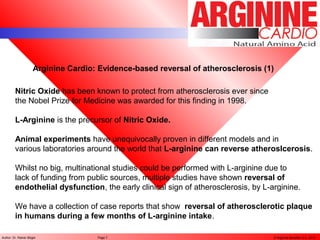 Arginine cardio | PPT