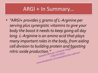 Argi+ Forever Product Knowledge | PPTX