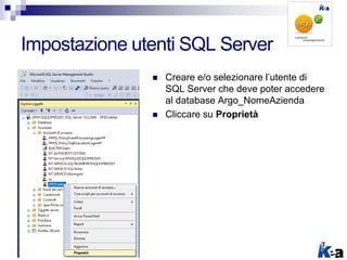 Argo CMS - Installazione e configurazione del database di Argo | PPT