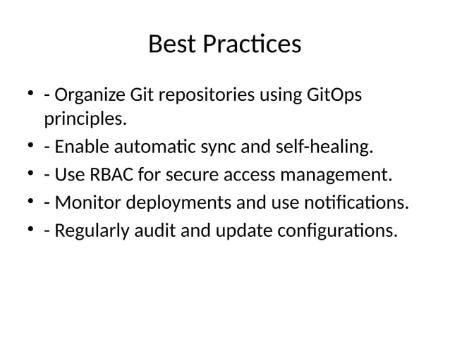 ArgoCD_Presentation overview and git ops | PPTX