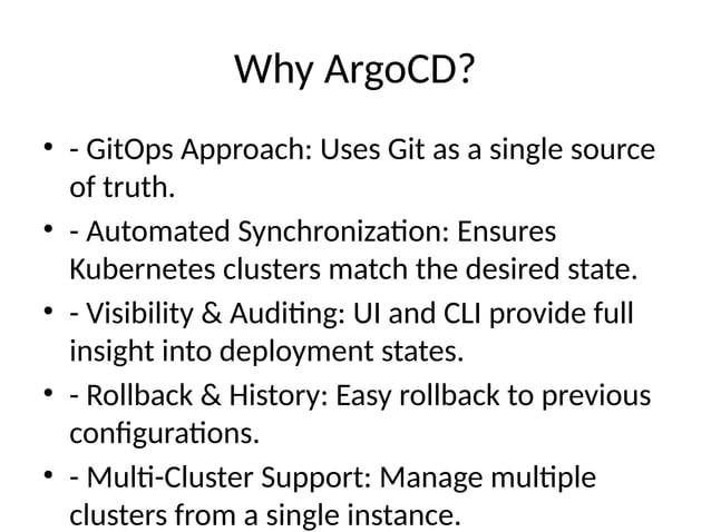 ArgoCD_Presentation overview and git ops | PPTX