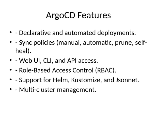 ArgoCD_Presentation overview and git ops | PPTX