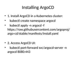 ArgoCD_Presentation overview and git ops | PPTX