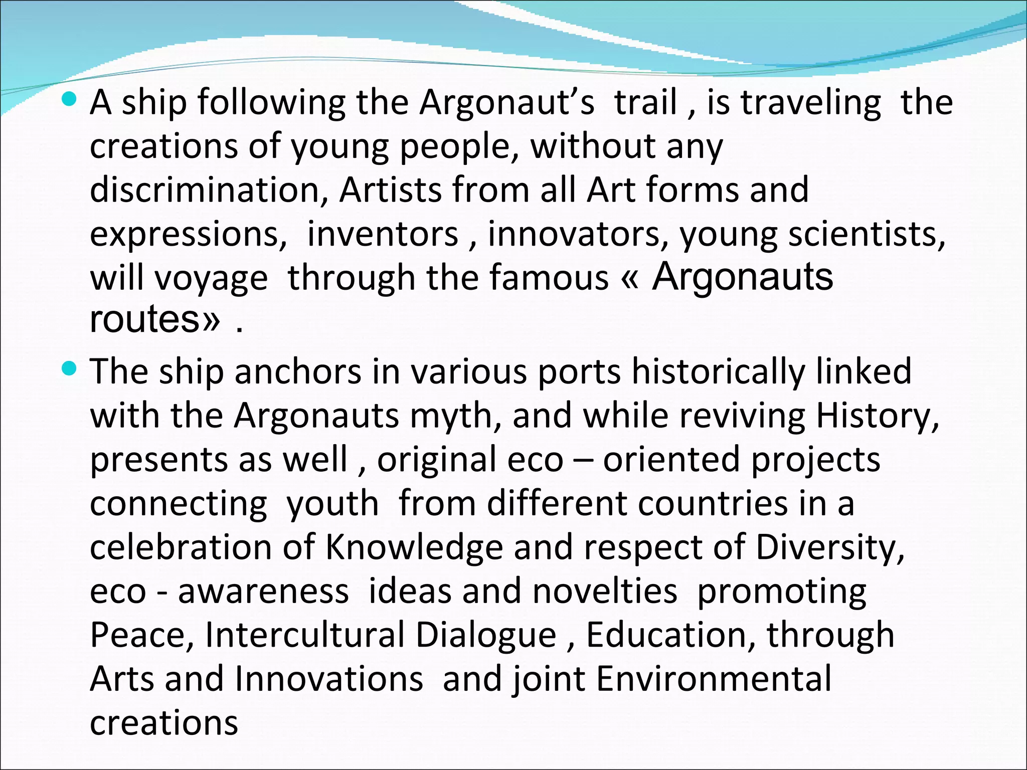 Argonauts routes | PPT