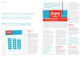 Argos: Using Social Insights to Lead a Retail Revolution | PDF