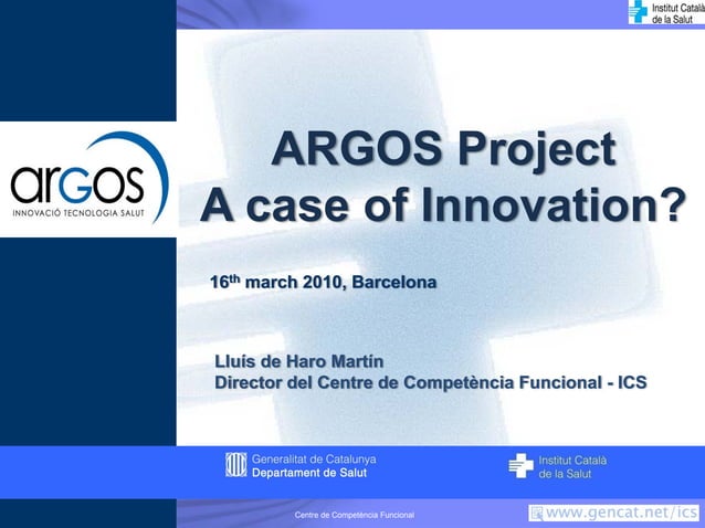 Argos Project in eHealth 2010 | PDF