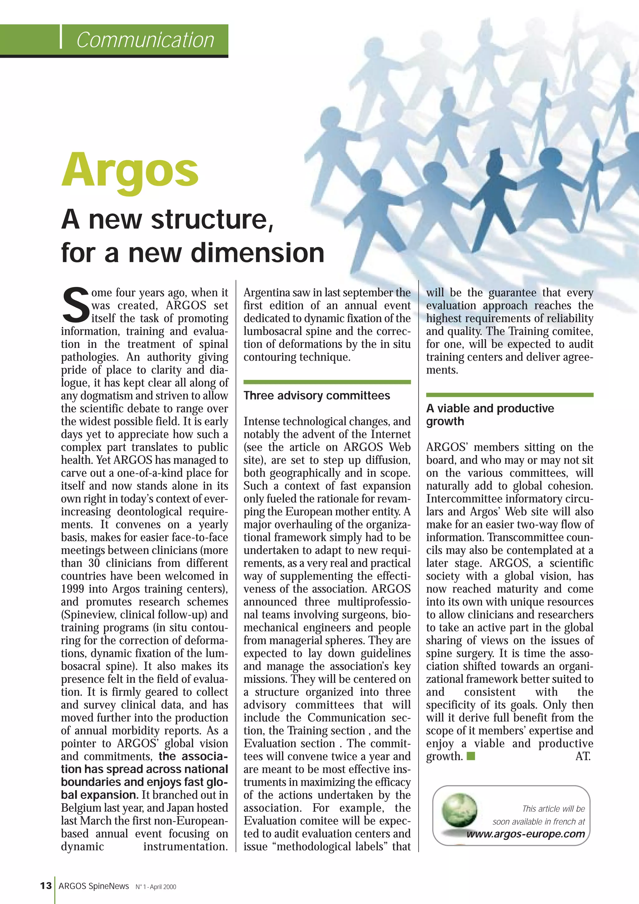 Argos SpineNews 1 | PDF