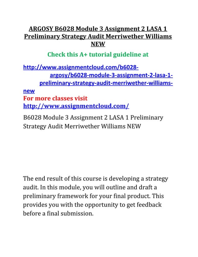 Argosy b6028-module-2-assignment-2-external-environmental-scan-target-new | PDF