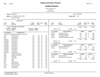 Argosy University Transcript | PDF