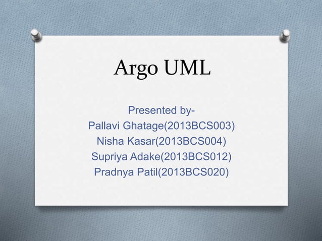 Argo uml | PPTX