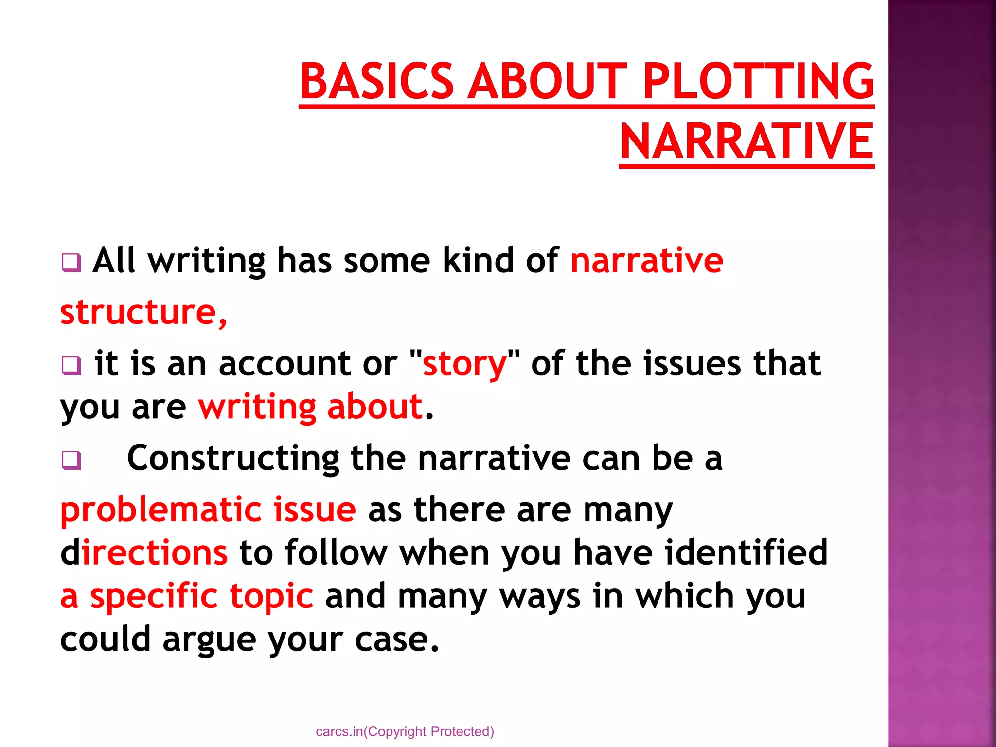Argument and narration | PPT