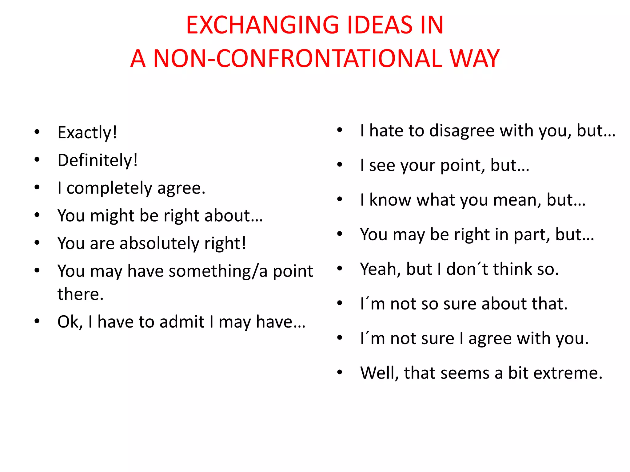Arguing and handling awkward situations | PPTX