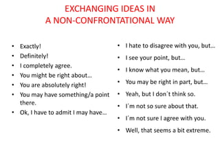 Arguing and handling awkward situations | PPTX