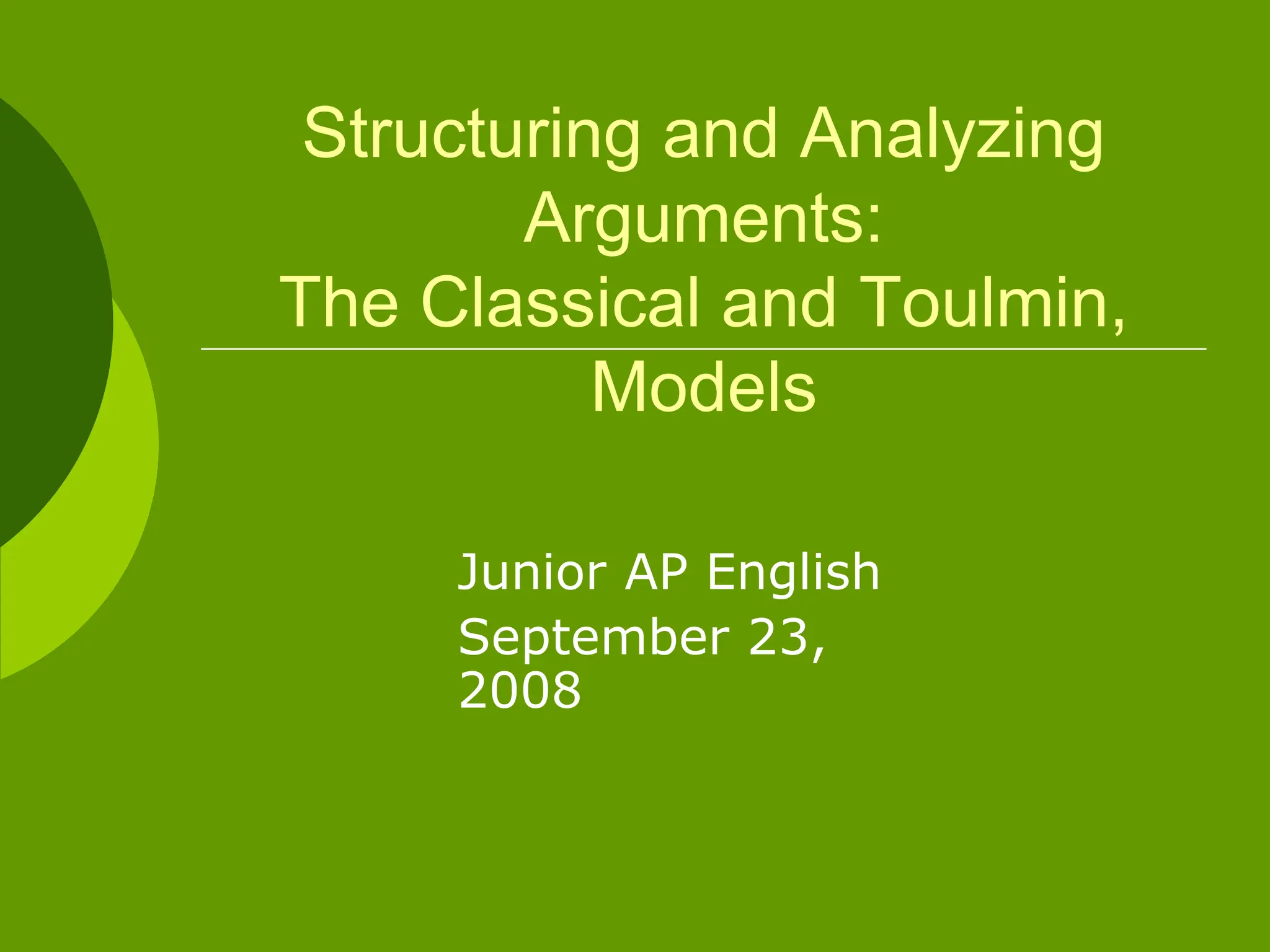 Argumentative writing and analizining arguments-1.ppt