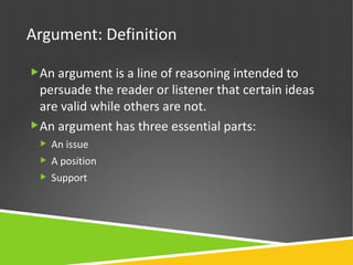 Argument Essays | PPT