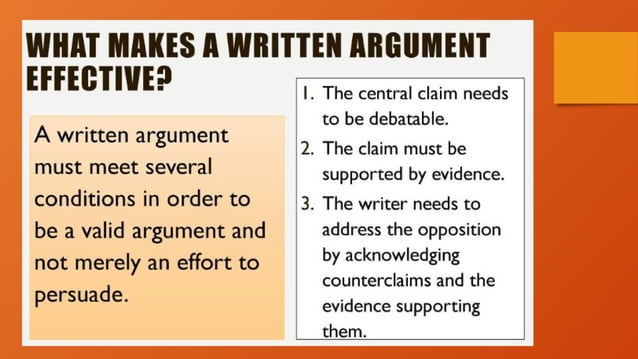 ARGUMENT (Purposes, elements)(types of claims and evidence).pptx
