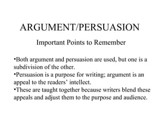 Argument[1] | PPT