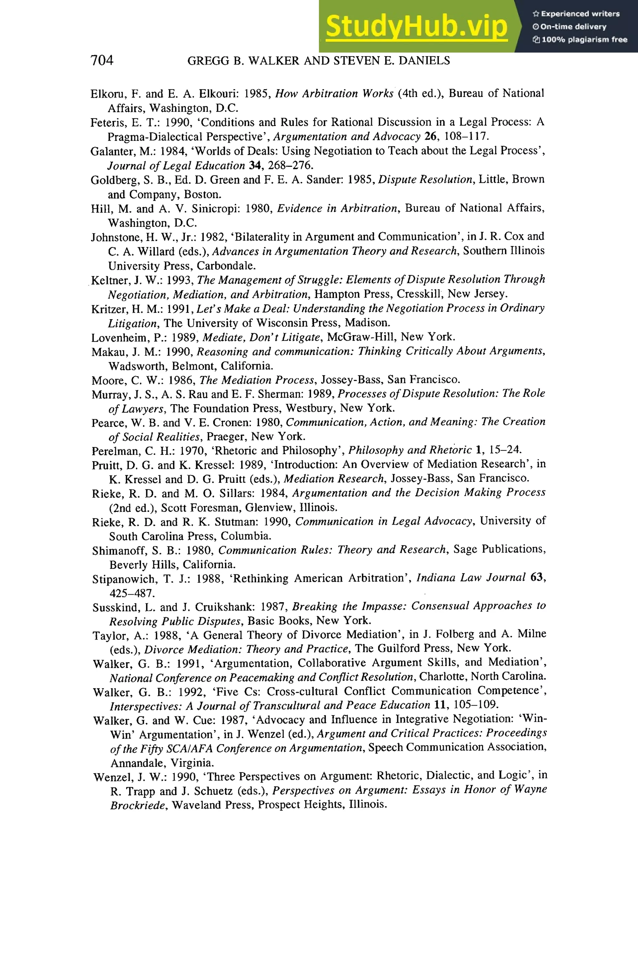 Argument And Alternative Dispute Resolution Systems | PDF