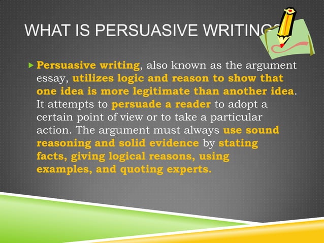 Argument and persuasion | PPTX