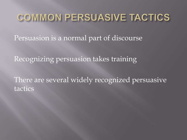 Argument and persuasion | PPTX