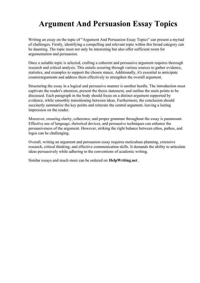 Argument And Persuasion Essay Topics.pdf