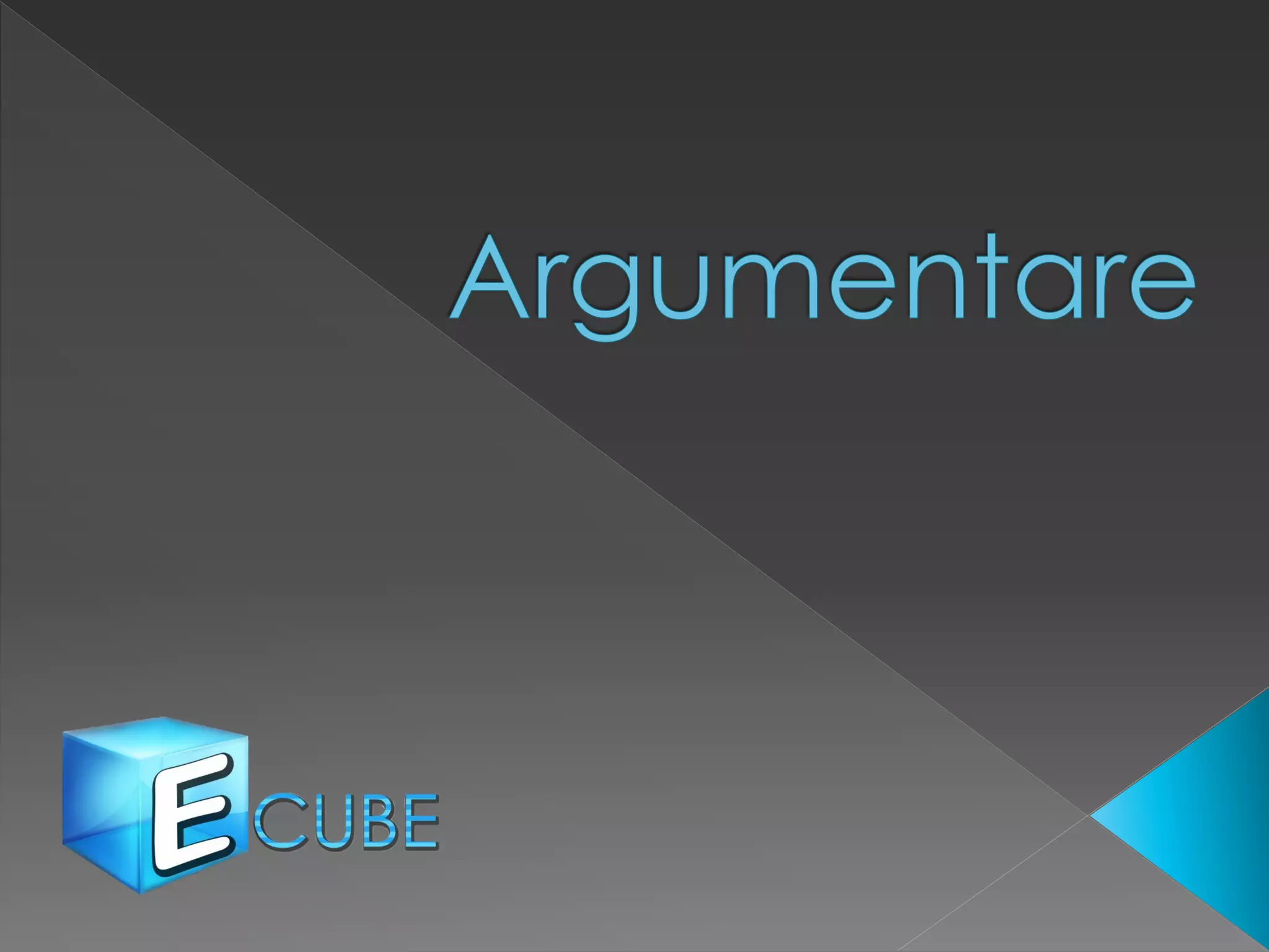 Argumentare (powered by E-Cube) | PDF