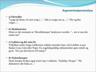 Argumentasjonsanalyse | PPT