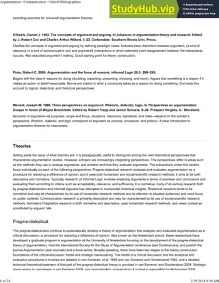 Argumentation | PDF