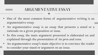 Argumentation PowerPoint for English-G10 | PPTX