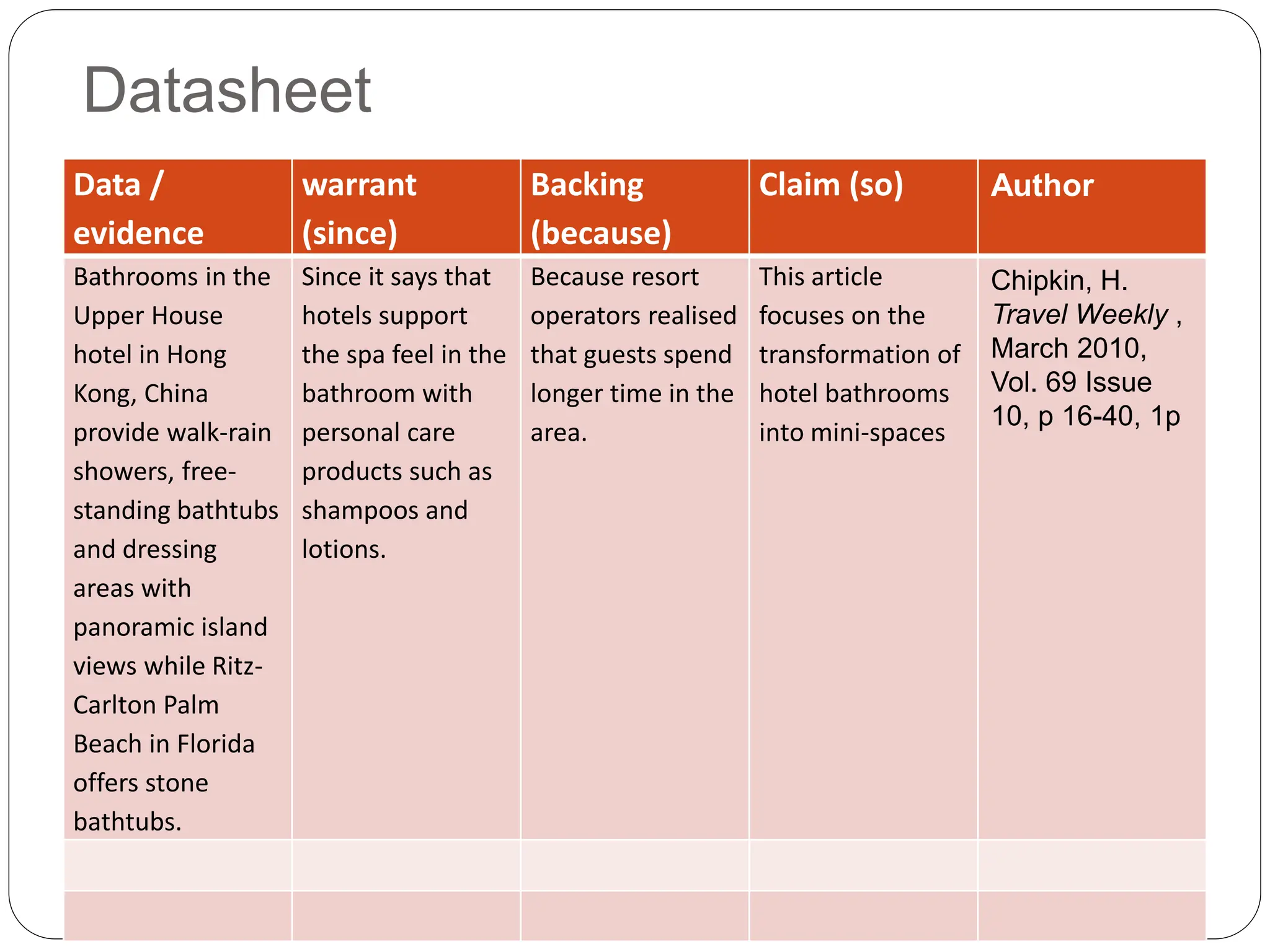 Argumentation Analysis For Research Design Ppt
